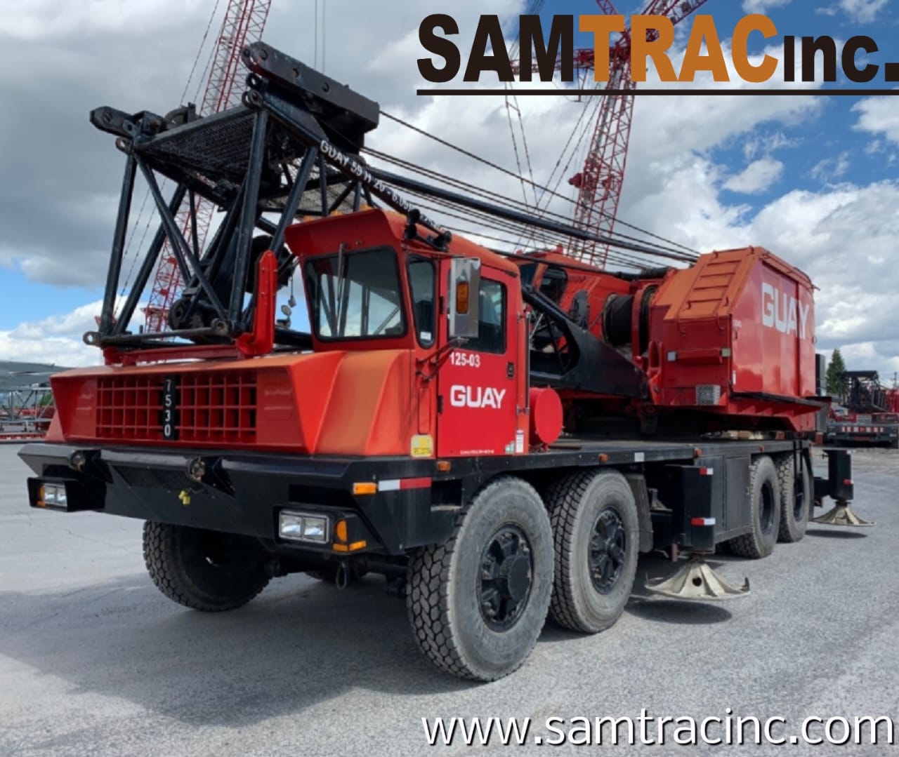 American 7530 lattice boom truck crane - Samtrac Inc